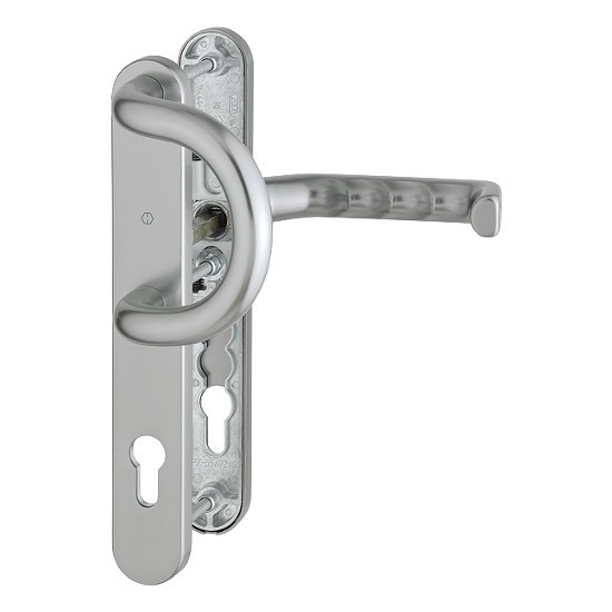 HOPPE Liverpool Profiltür-Langschildbeschlag - Stoßgriff Aluminium ...