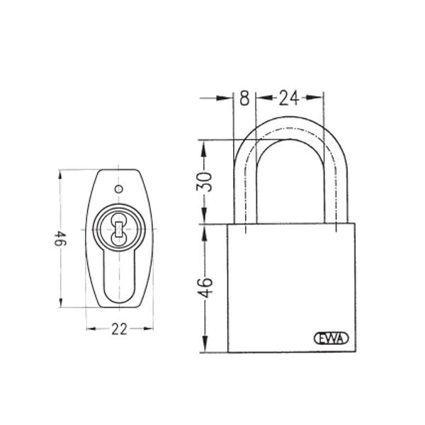 EVVA 3KS Plus Vorhangschloss HPM EXPRESS - Vorhangschlösser - Schlösser ...