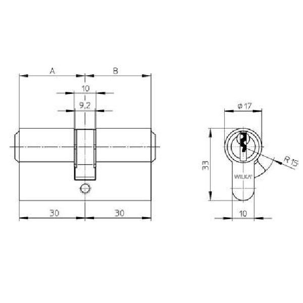 WILKA Normalprofil 1400 / 1463 / 1481 Doppelzylinder - Profilzylinder ...