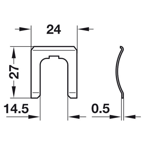 Häfele Hebelzylinder 90° inkl. Halteklammer - Schlösser ...